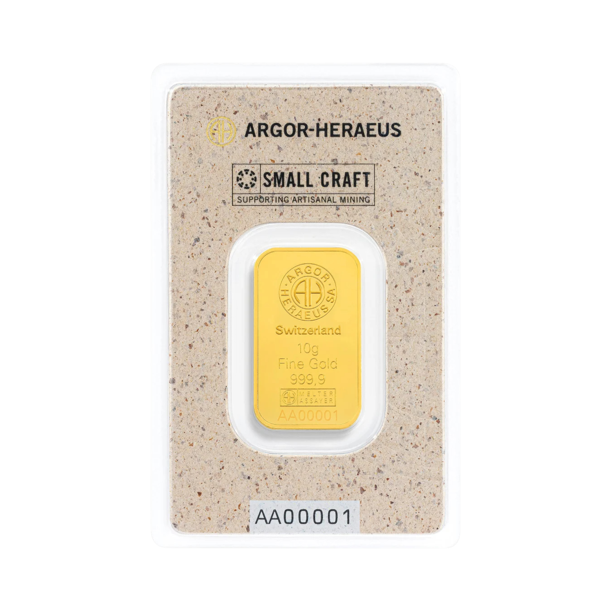 Buy 10 Gram Argor Heraeus Small Craft Gold Bar .9999 Fine Sealed with ...
